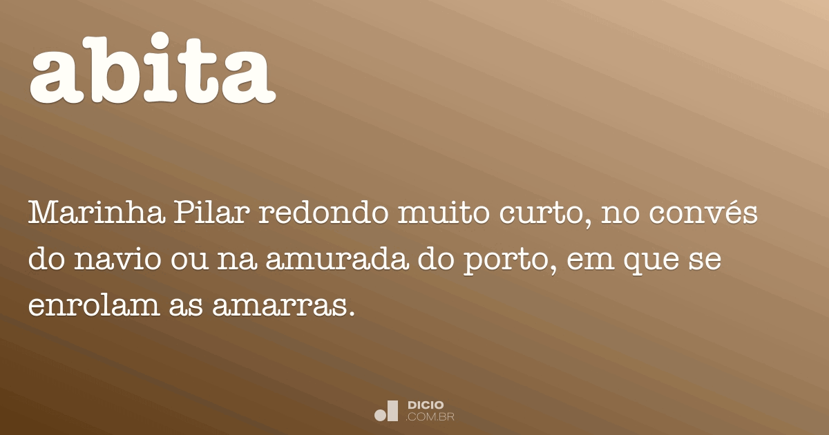 Abita - Dicio, Dicionário Online de Português