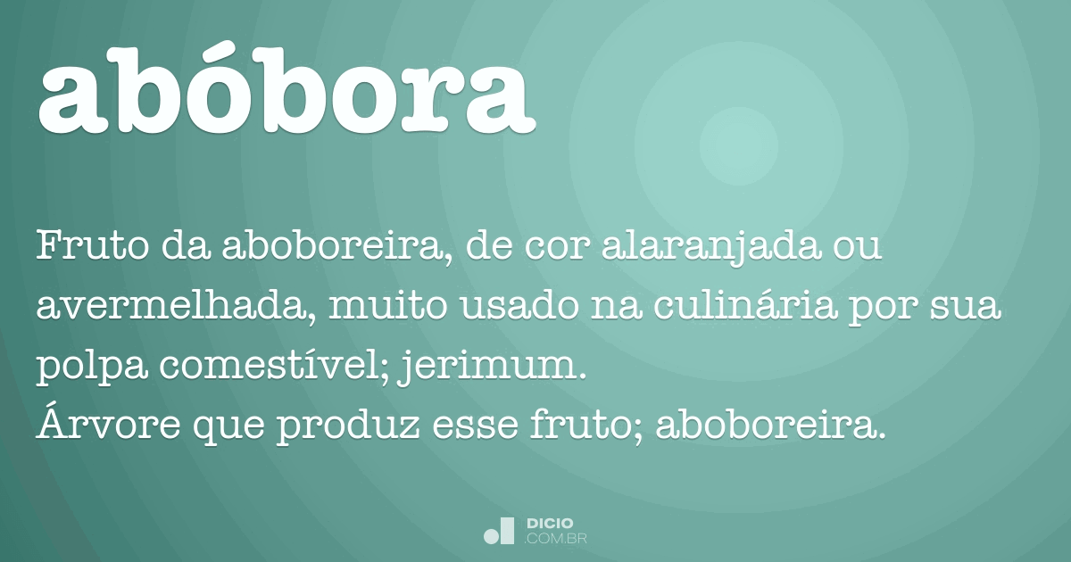 Abóbora - Dicio, Dicionário Online de Português