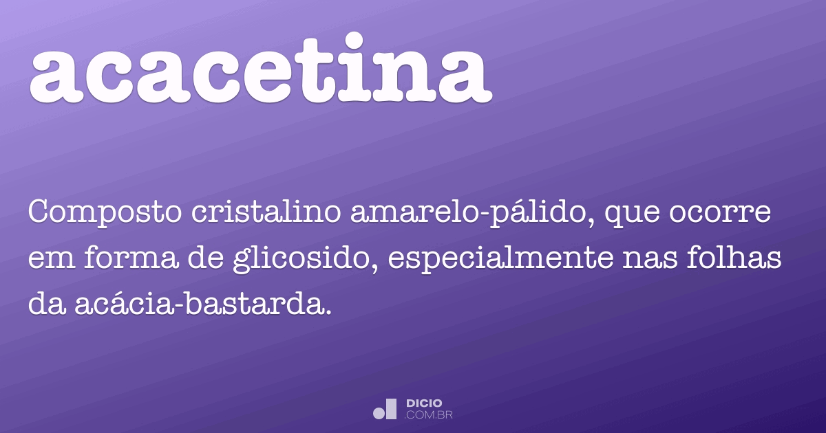 Acacetina - Dicio, Dicionário Online de Português