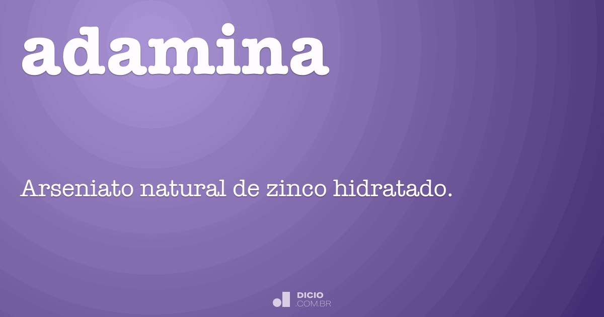 Adamina - Dicio, Dicionário Online de Português