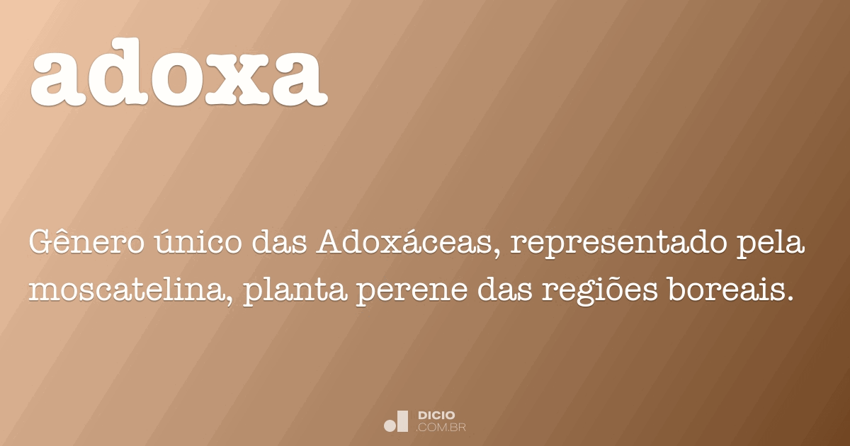 Adoxa - Dicio, Dicionário Online de Português