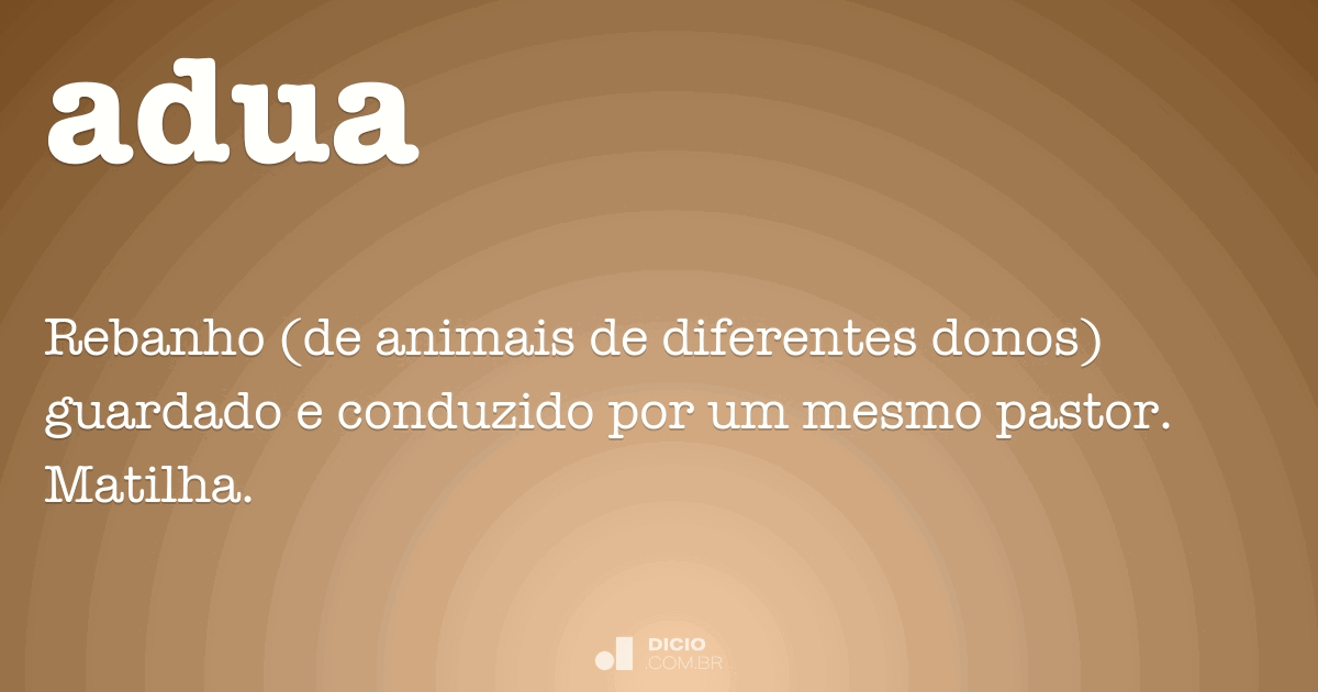 Adua - Dicio, Dicionário Online de Português