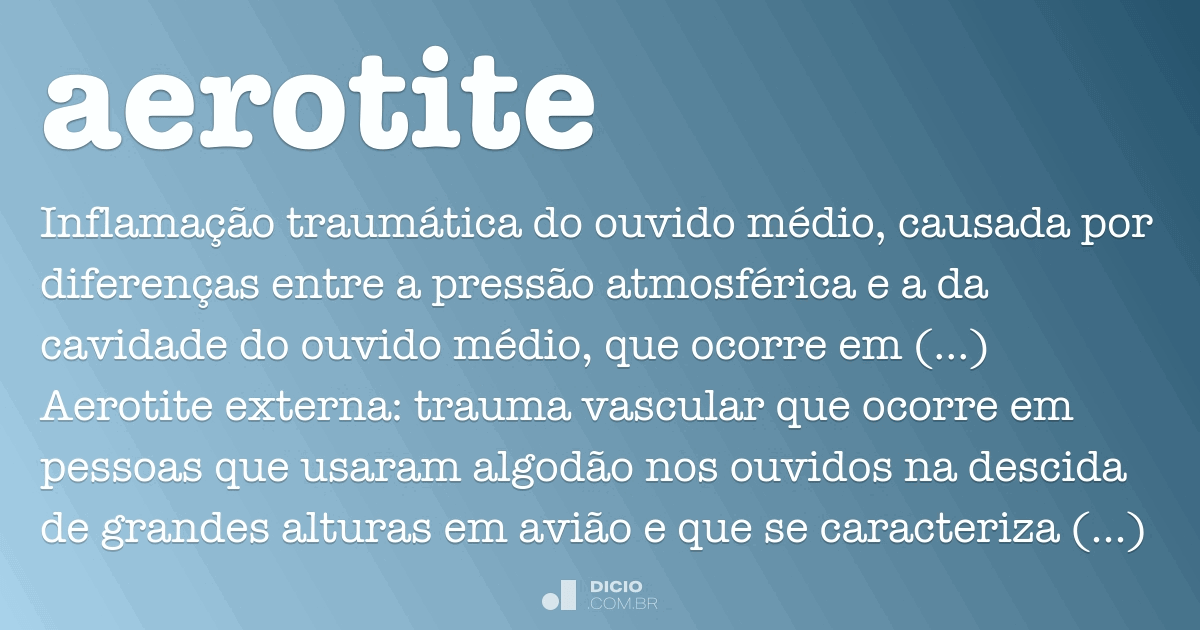Aerotite - Dicio, Dicionário Online de Português