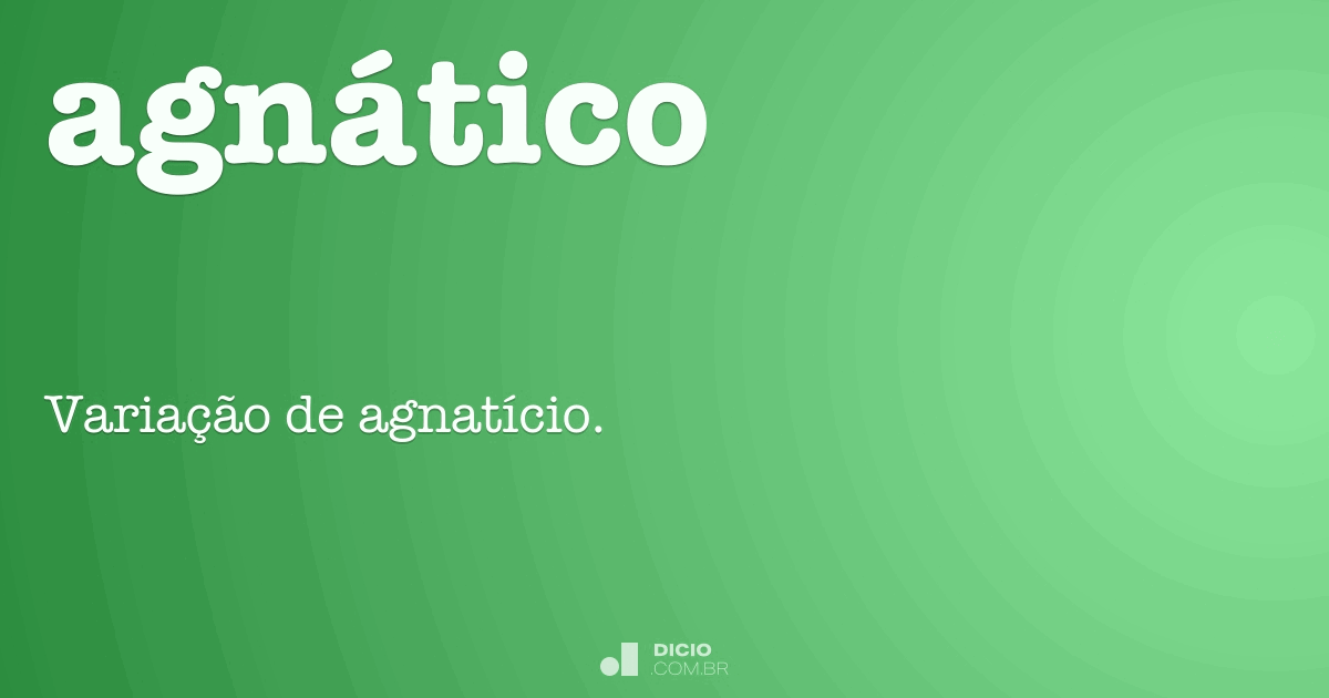 Agnático - Dicio, Dicionário Online de Português