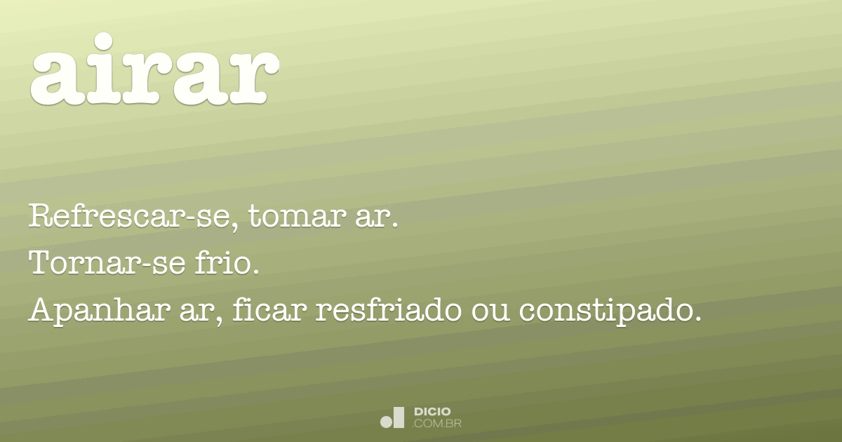Airar - Dicio, Dicionário Online de Português