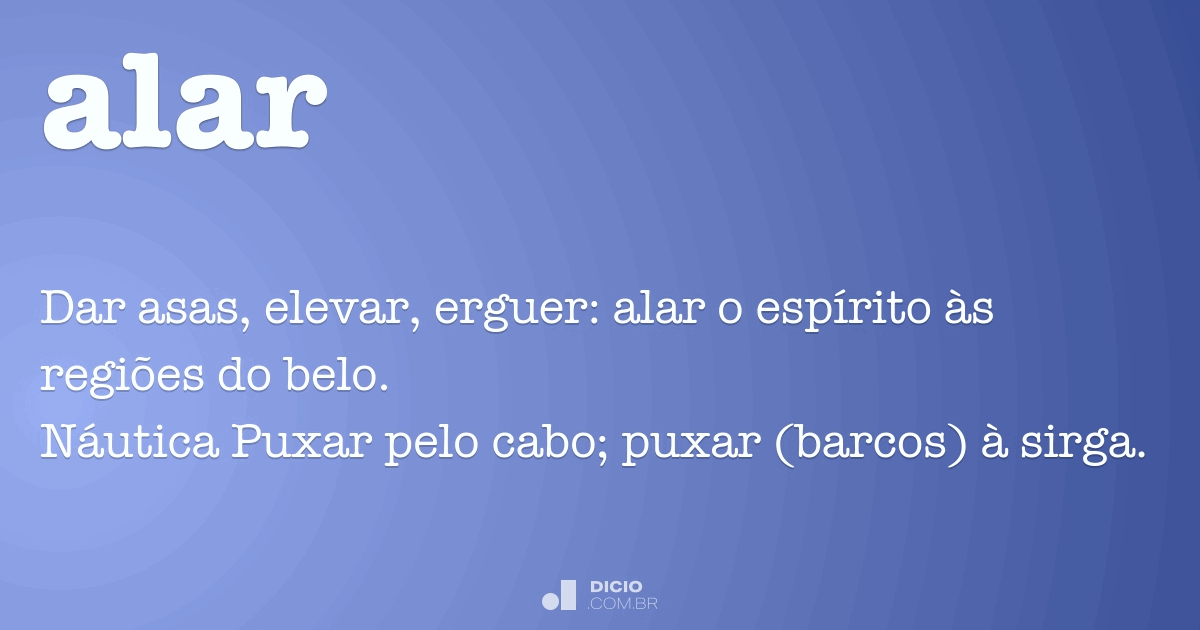 Alar - Dicio, Dicionário Online de Português