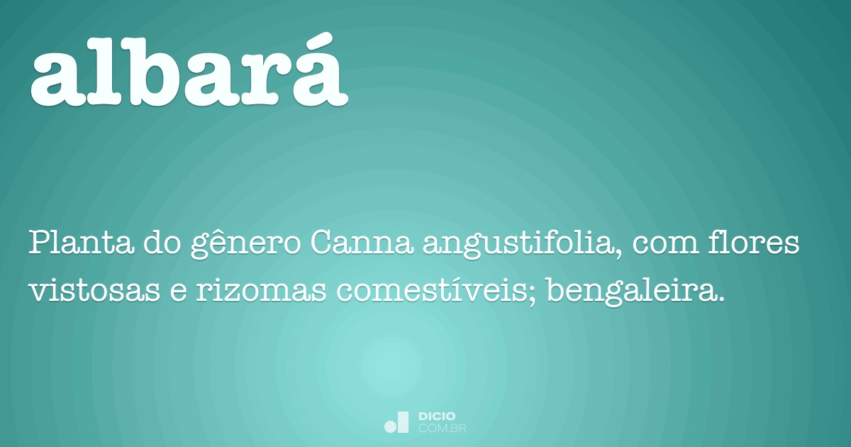 Albará - Dicio, Dicionário Online de Português