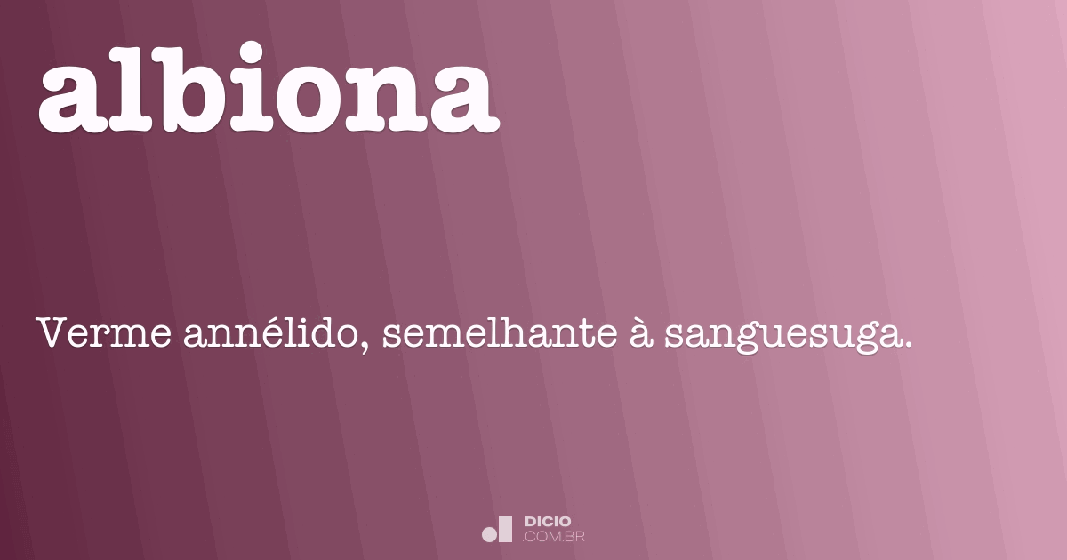 Albiona - Dicio, Dicionário Online de Português