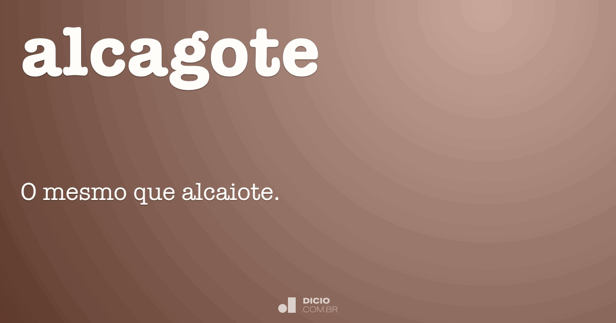 Alcagote - Dicio, Dicionário Online de Português