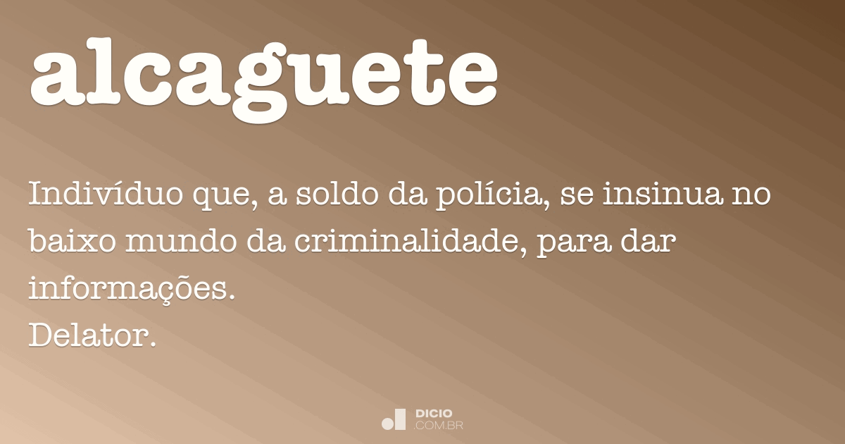 Alcaguete - Dicio, Dicionário Online de Português