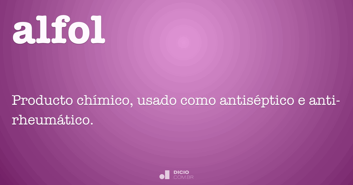 Alfol - Dicio, Dicionário Online de Português