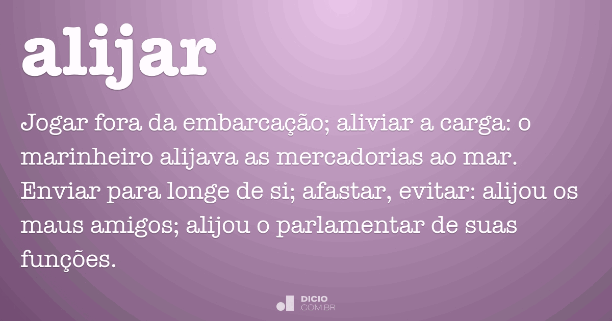 Alijar - Dicio, Dicionário Online de Português