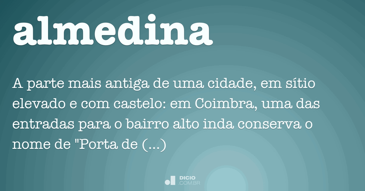Almedina - Dicio, Dicionário Online de Português