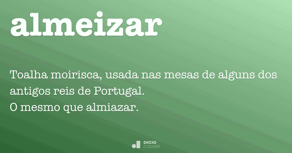 Almeizar - Dicio, Dicionário Online de Português