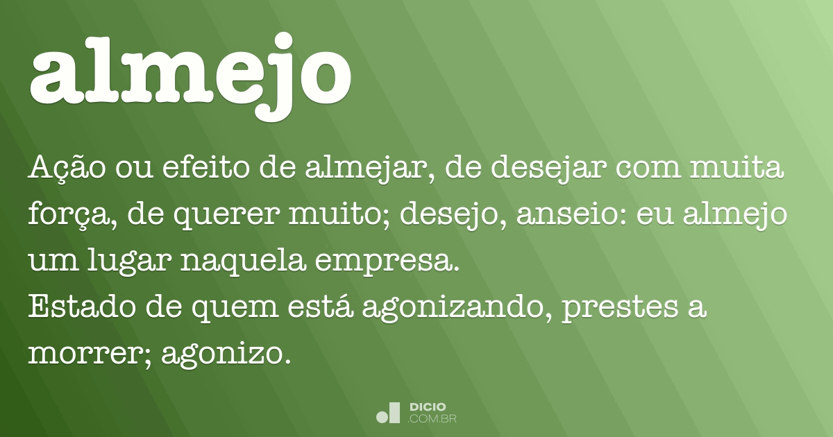Almejo - Dicio, Dicionário Online de Português
