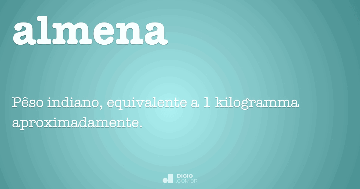 Almena - Dicio, Dicionário Online de Português