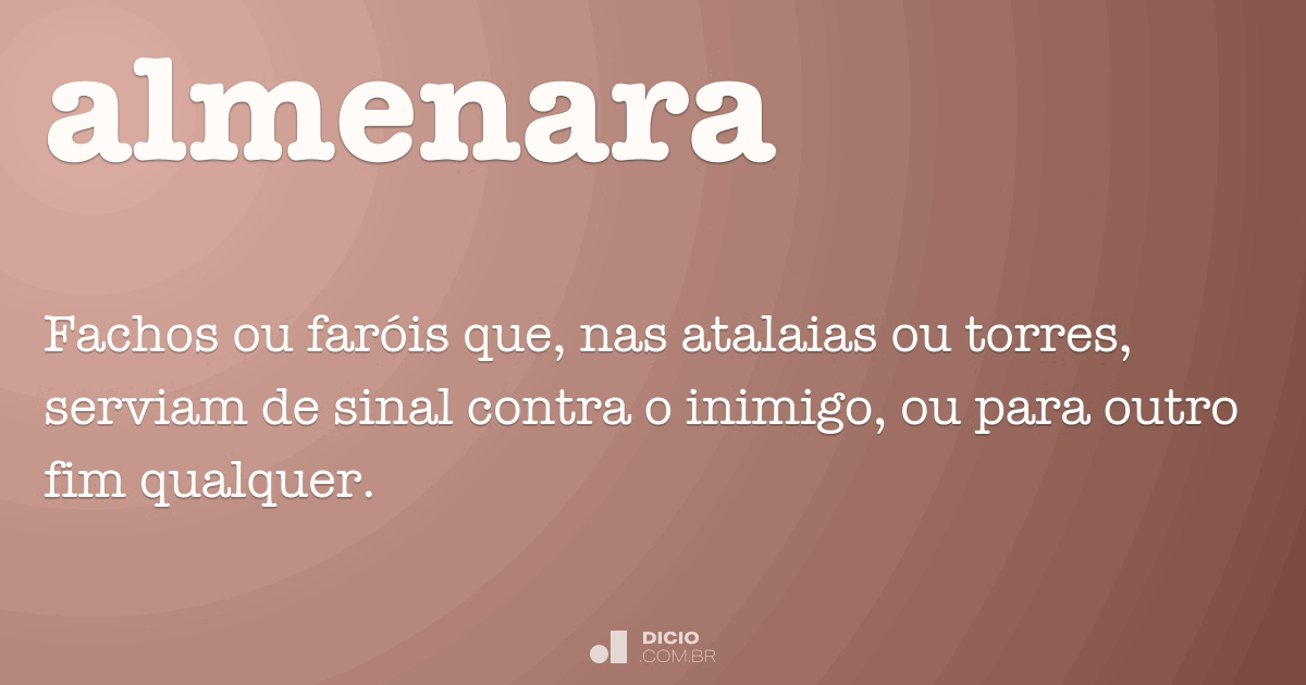 Almenara - Dicio, Dicionário Online de Português