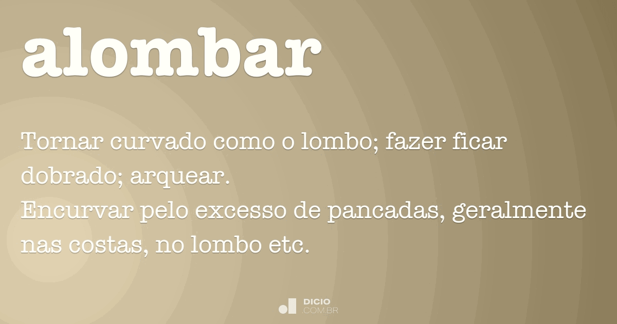 Alombar - Dicio, Dicionário Online de Português
