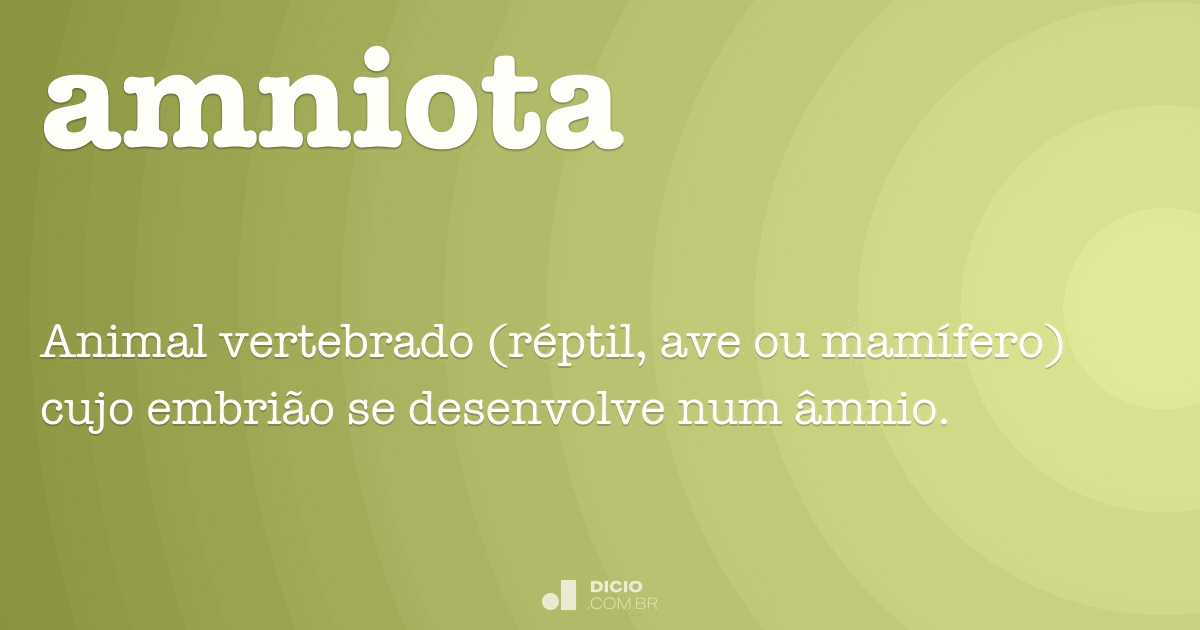 Amniota - Dicio, Dicionário Online de Português