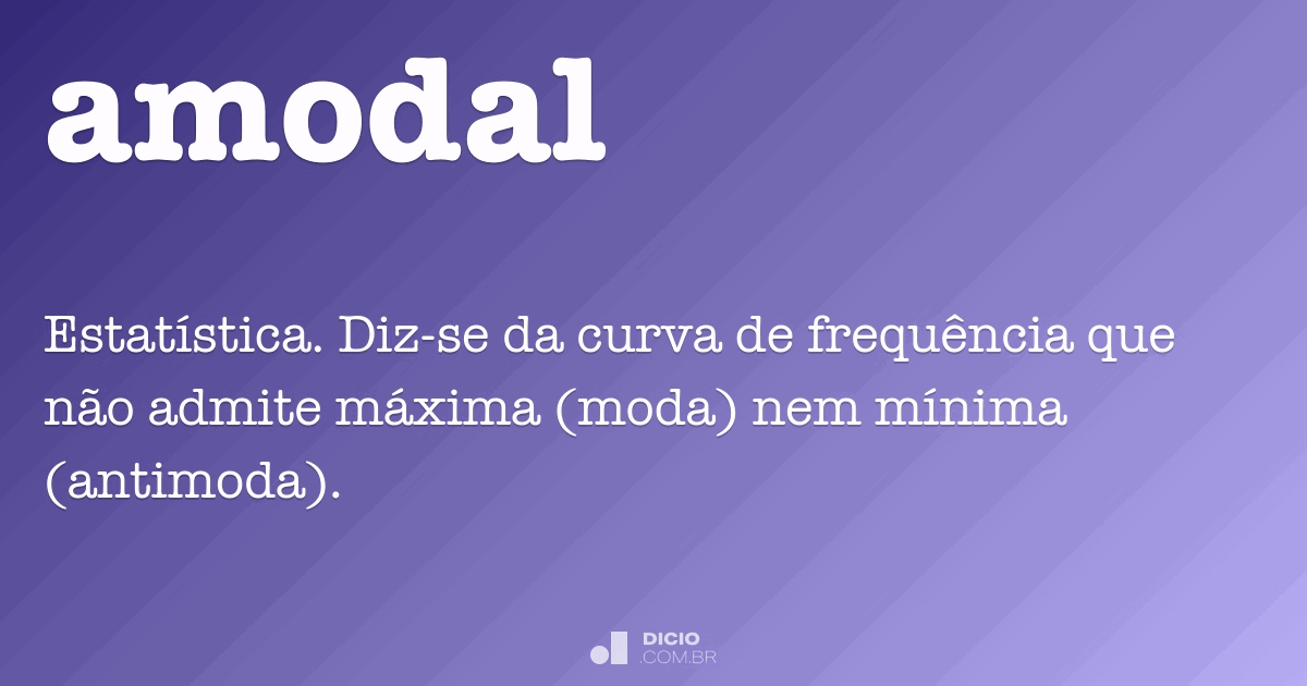 Amodal - Dicio, Dicionário Online de Português