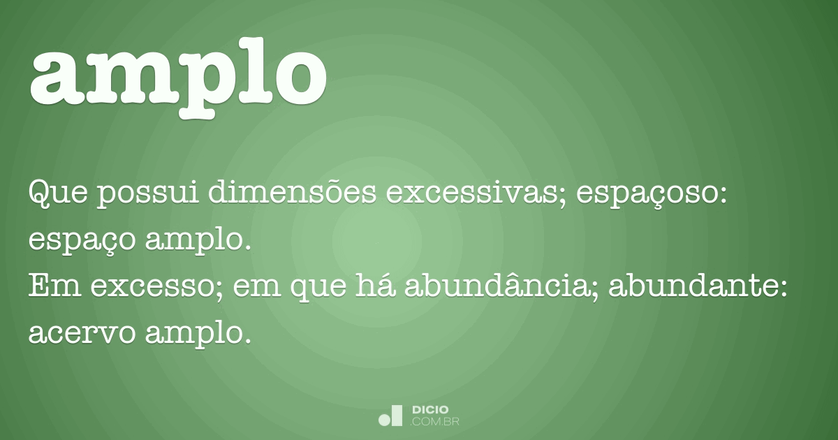 Amplo - Dicio, Dicionário Online de Português