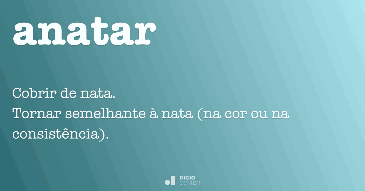 Anatar - Dicio, Dicionário Online de Português
