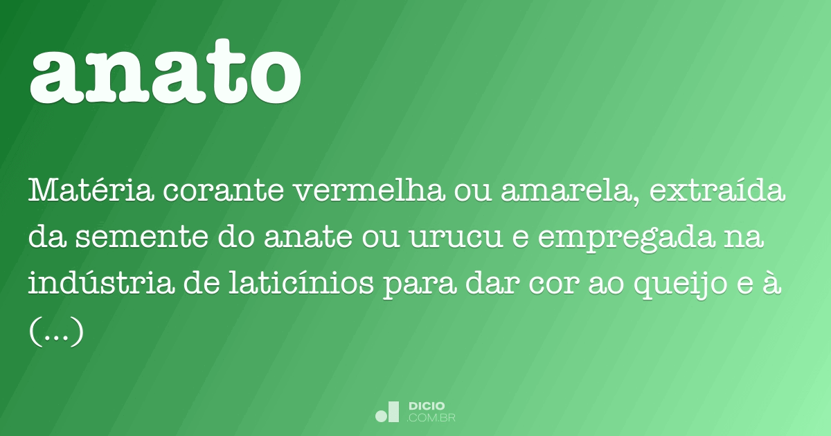 Anato - Dicio, Dicionário Online de Português