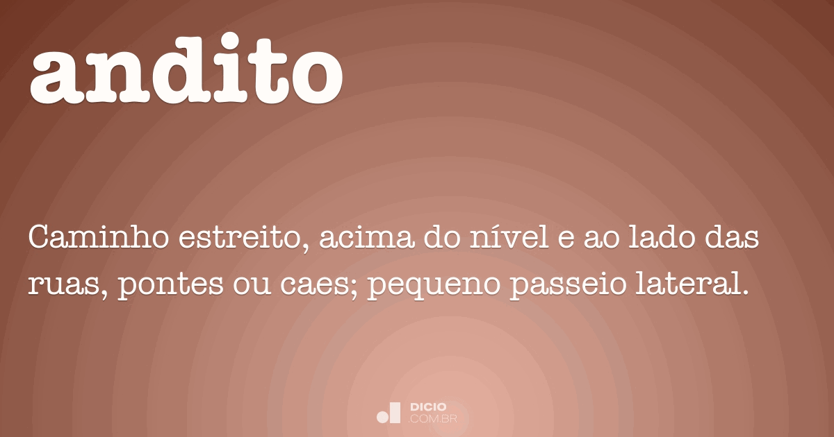 Andito - Dicio, Dicionário Online de Português