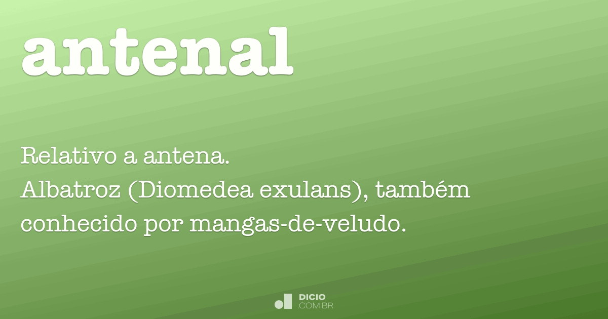 Antenal - Dicio, Dicionário Online de Português