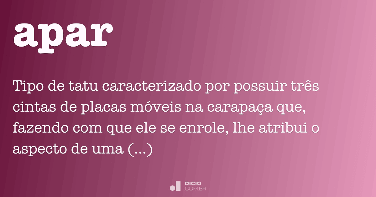 Apar - Dicio, Dicionário Online de Português