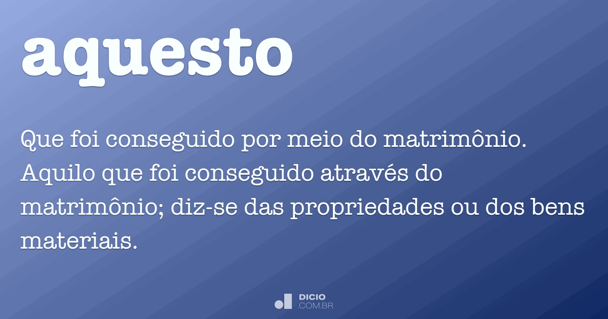 Aquesto - Dicio, Dicionário Online de Português