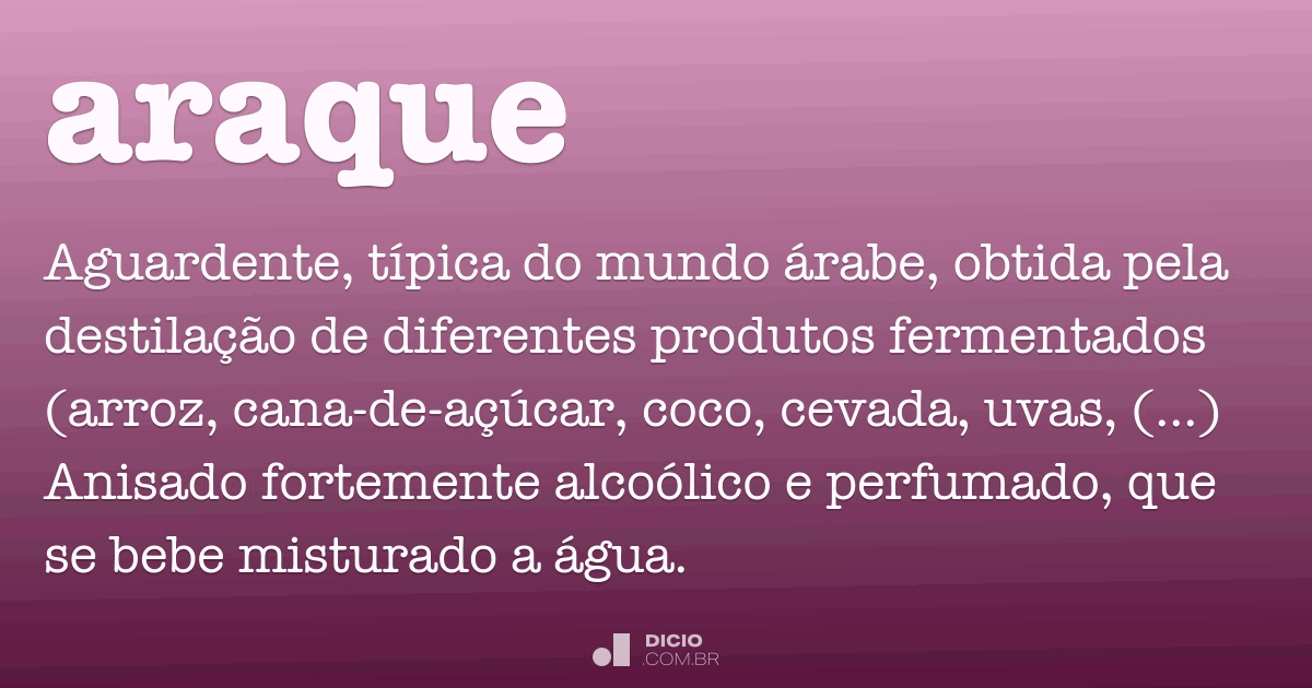 Araque - Dicio, Dicionário Online de Português