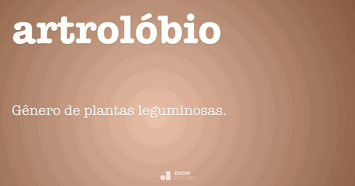 Artrolóbio - Dicio, Dicionário Online de Português