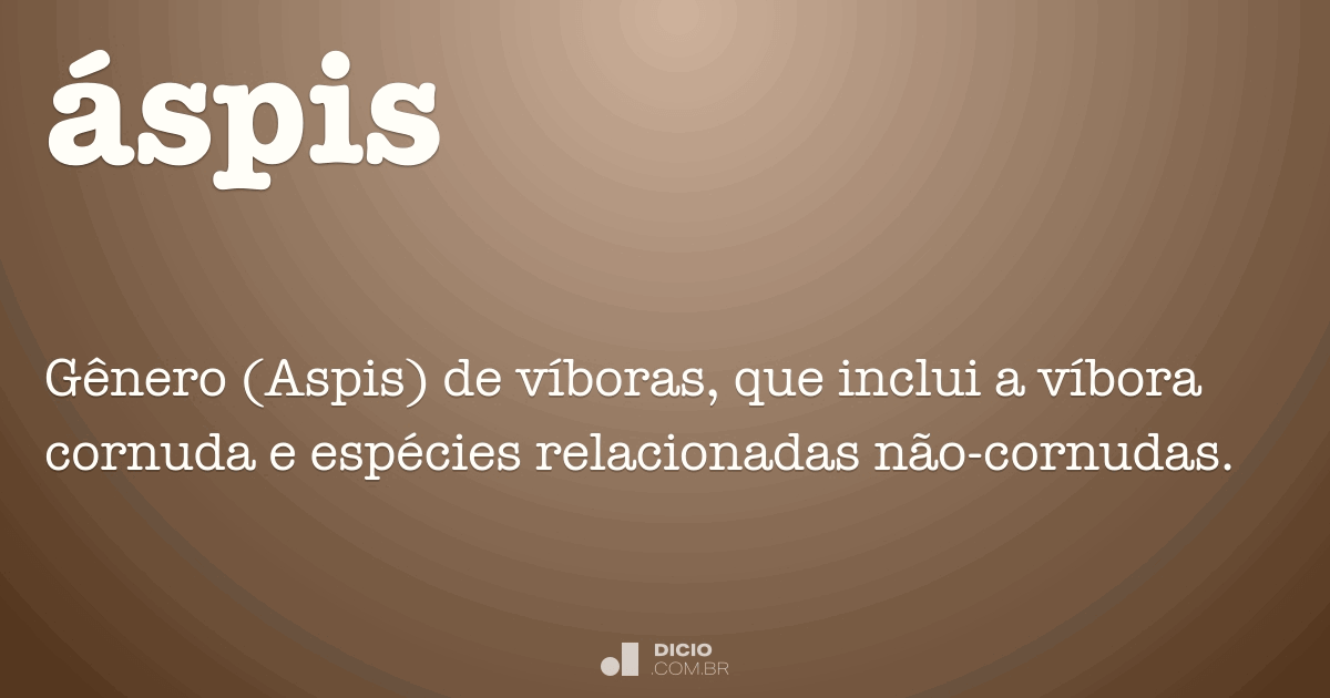 Áspis - Dicio, Dicionário Online de Português