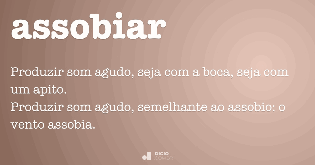 Assobiar - Dicio, Dicionário Online de Português