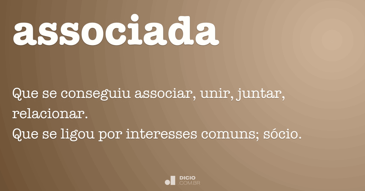 Associada - Dicio, Dicionário Online de Português