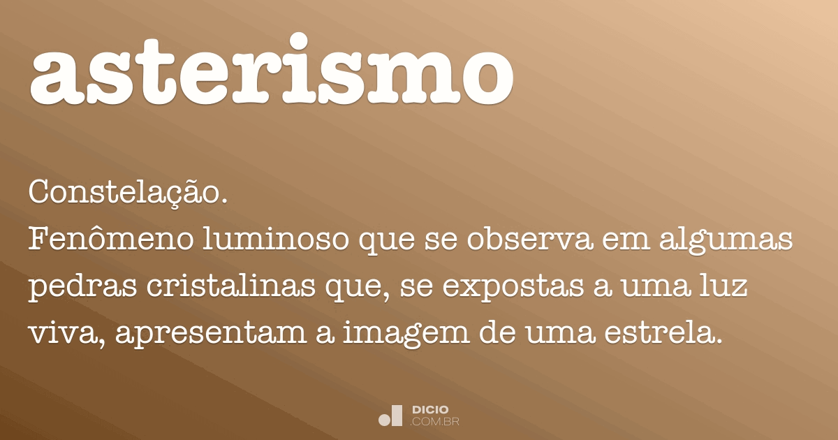 O Que São Asterismos - LIBRAIN