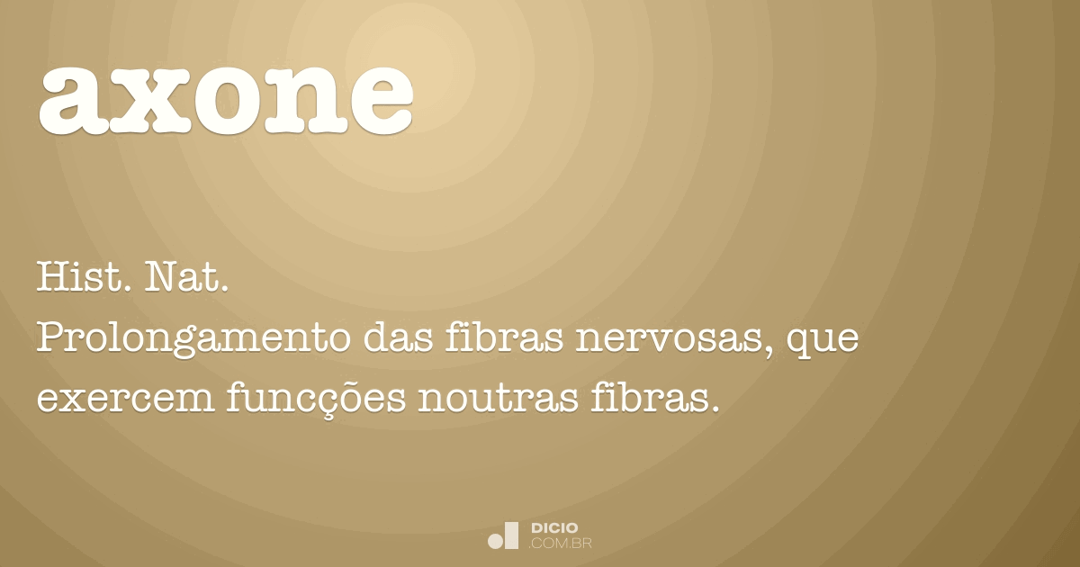 Axone - Dicio, Dicionário Online de Português