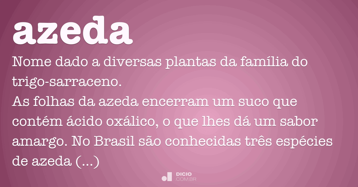 Azeda - Dicio, Dicionário Online de Português