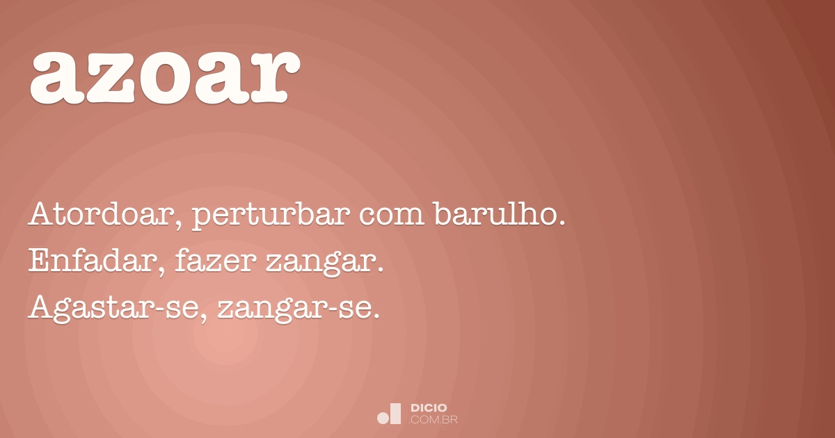 Azoar - Dicio, Dicionário Online de Português