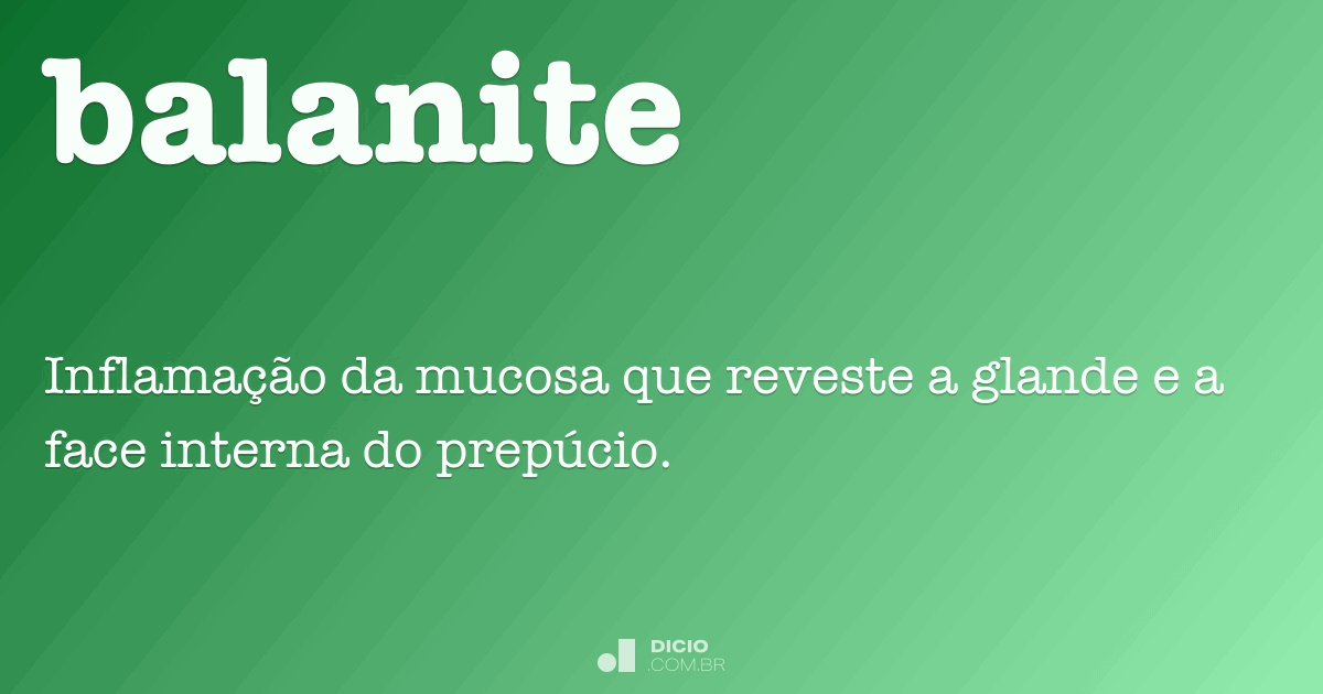 Balanite - Dicio, Dicionário Online de Português