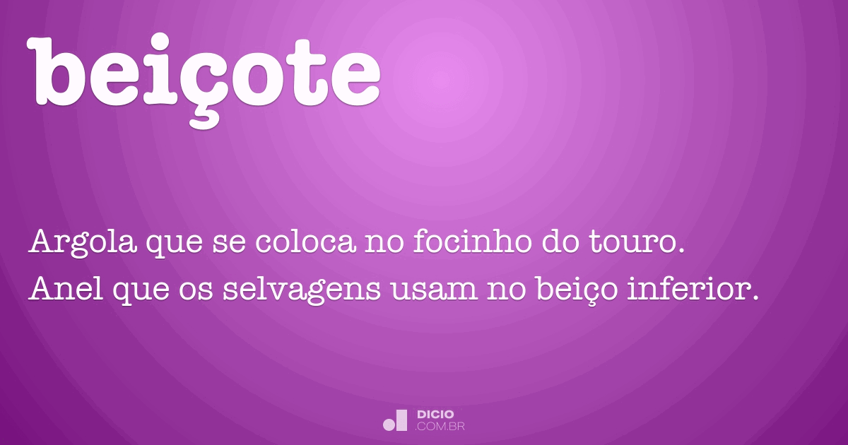Beiçote - Dicio, Dicionário Online de Português