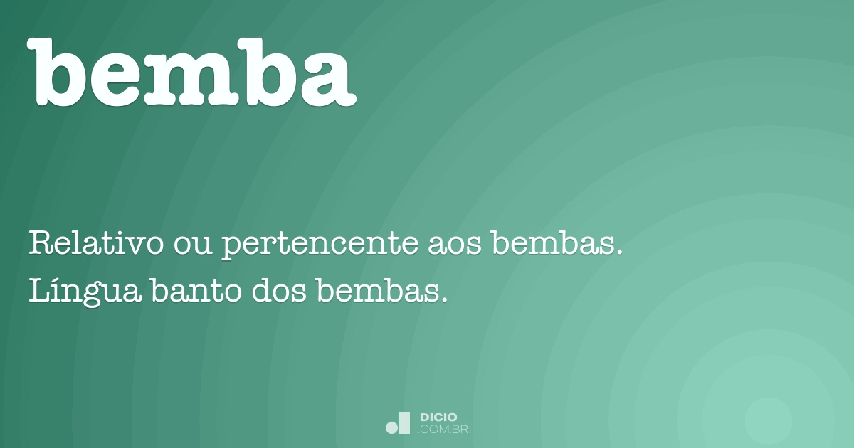 Bemba - Dicio, Dicionário Online de Português