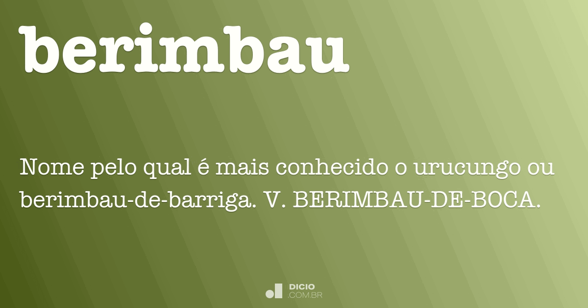 Berimbau - Dicio, Dicionário Online de Português