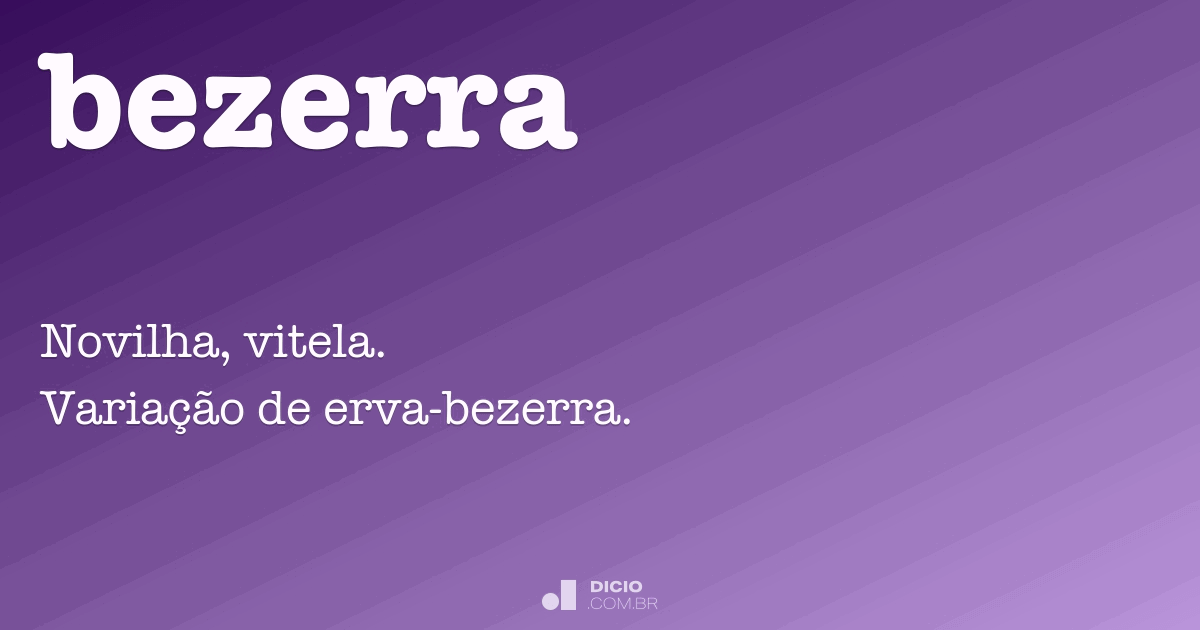 Bezerra - Dicio, Dicionário Online de Português