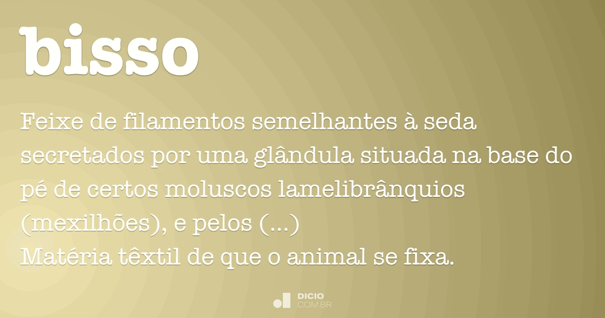 Bisso - Dicio, Dicionário Online de Português