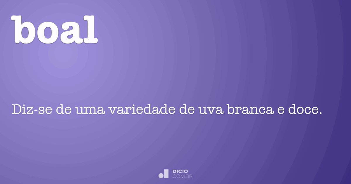 Boal - Dicio, Dicionário Online de Português
