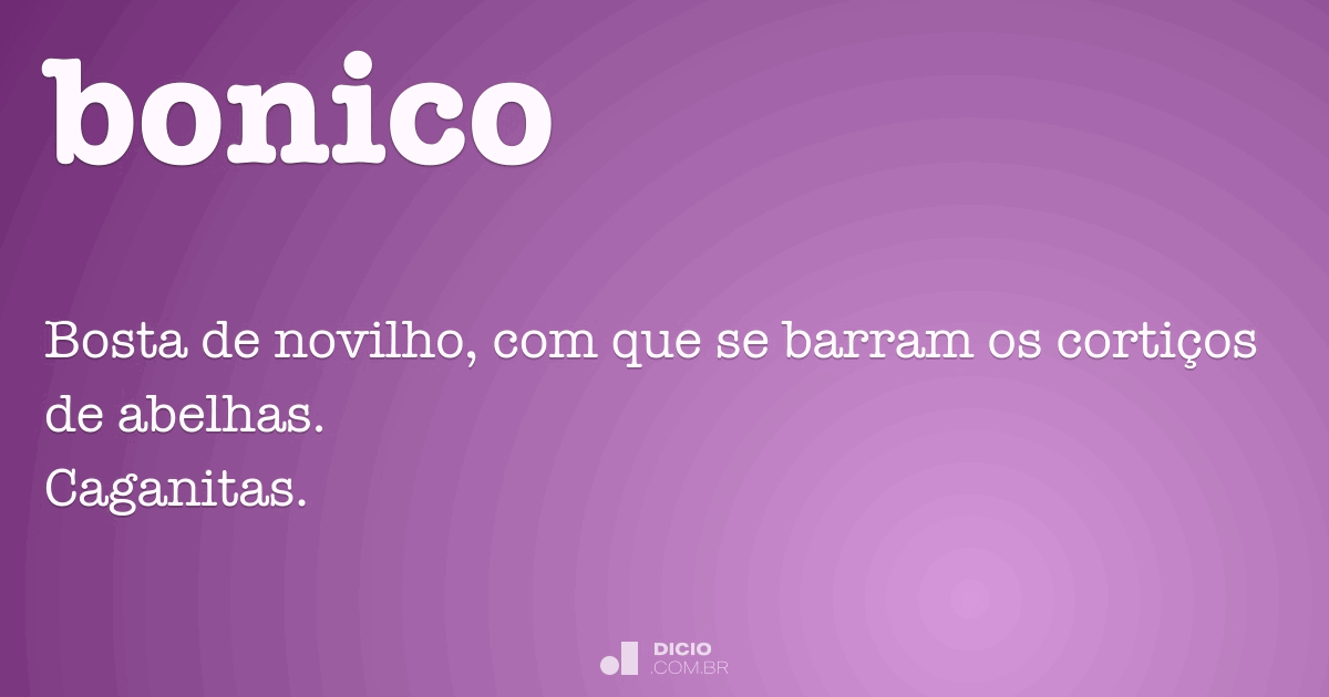 Bonico - Dicio, Dicionário Online de Português