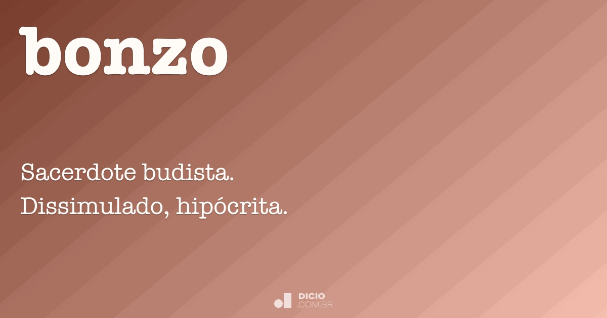Bonzo - Dicio, Dicionário Online de Português