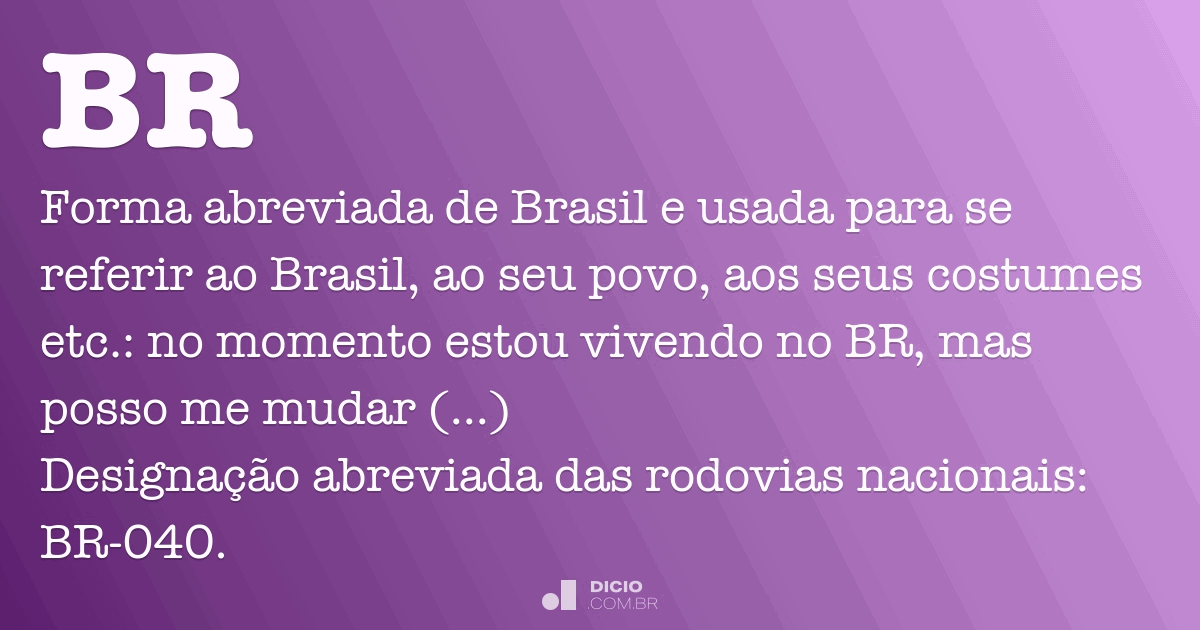 BR - Dicio, Dicionário Online de Português